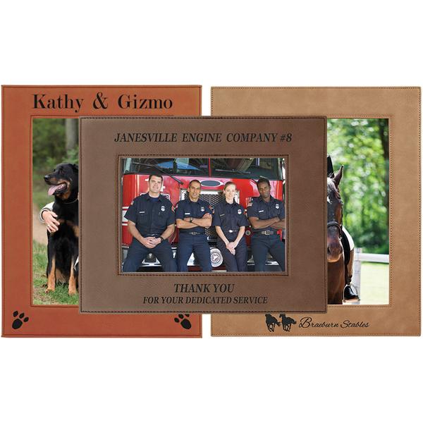 Personalized Leatherette Picture Frame – Bradley's Custom